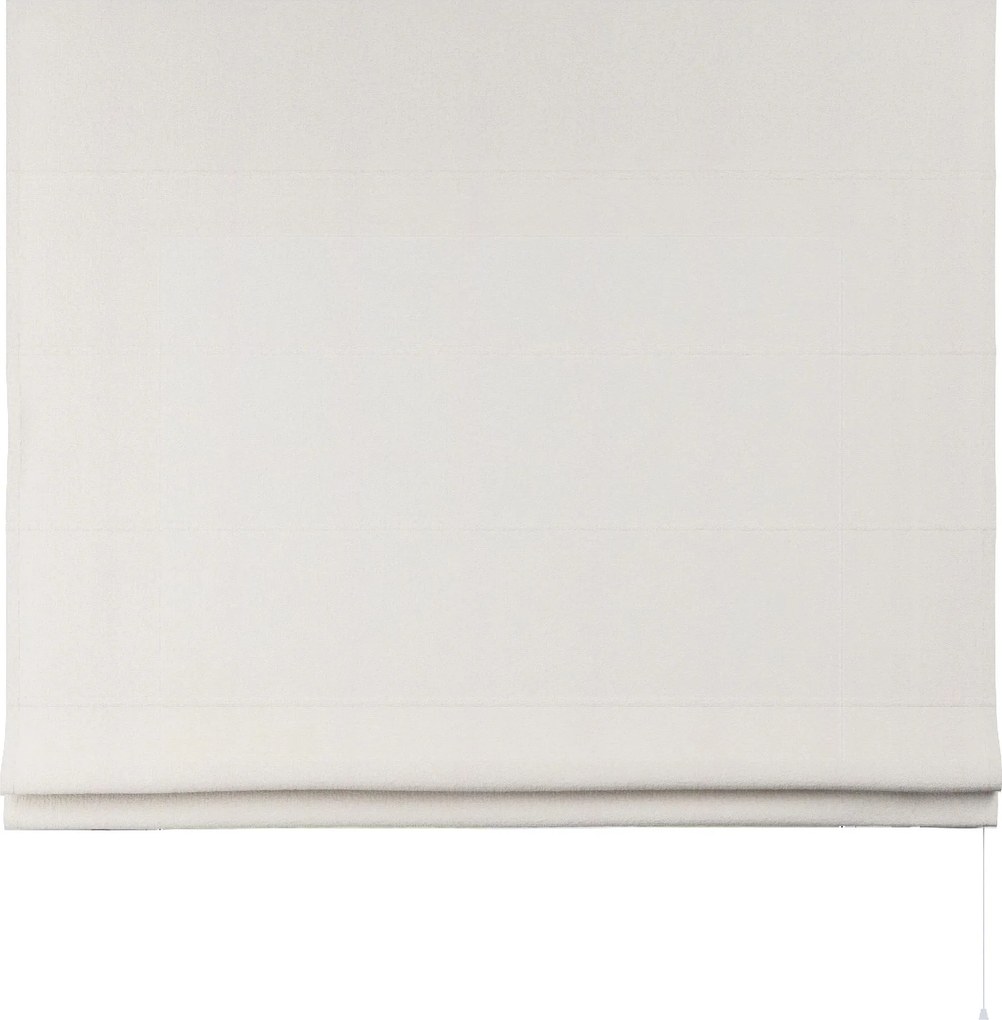 Římská roleta Bari barva bílá látka pletený vzor