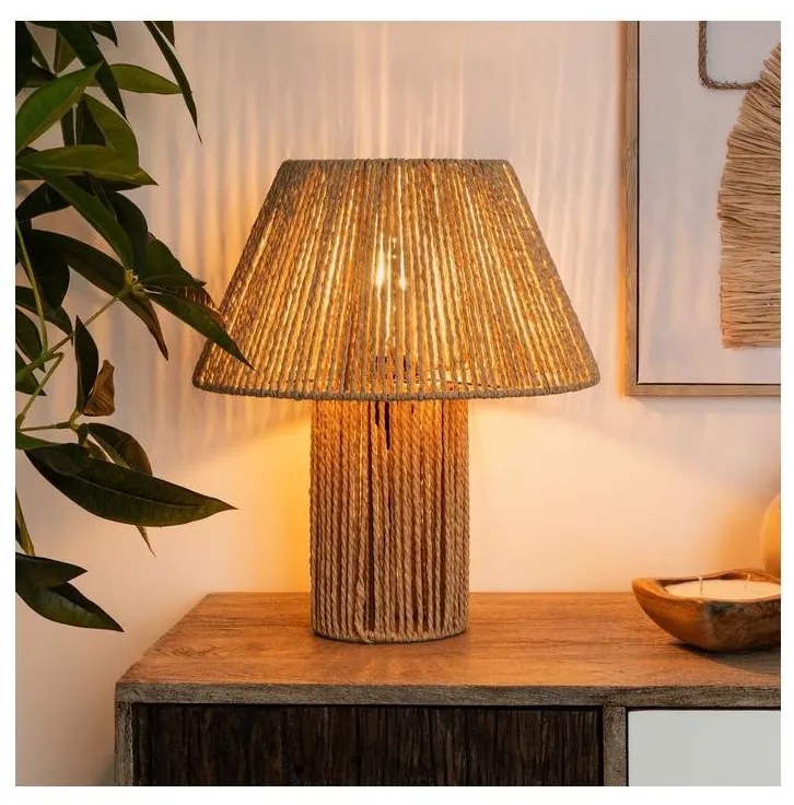 Atmosphera - Stolní lampa ADRIA 1xE27/40W/230V juta 195360
