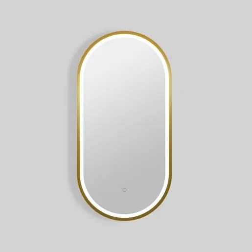 Zrcadlo se senzorem SAT Aurum 40x80 cm broušené zlato SATZAUR4080BZ