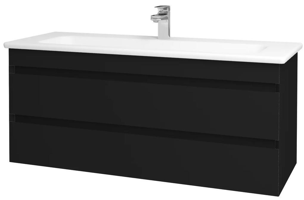 Dřevojas Koupelnová skříň MAJESTY SZZ2 120 Varianta: M01 Bílá mat / M01 Bílá mat
