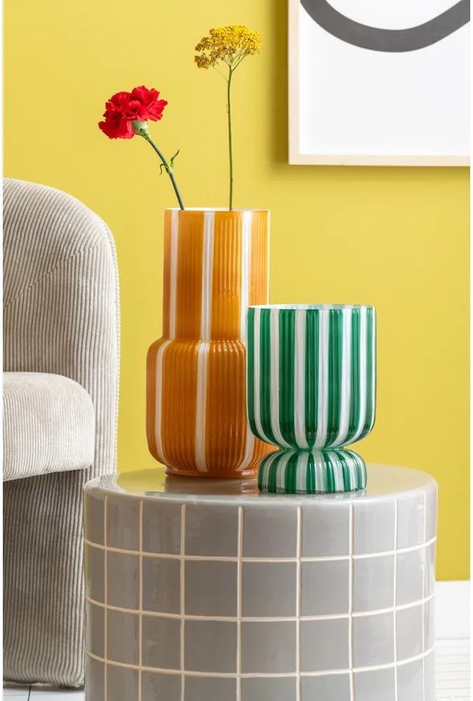 Keramický kulatý odkládací stolek ø 42 cm Retro Tiles – Leitmotiv