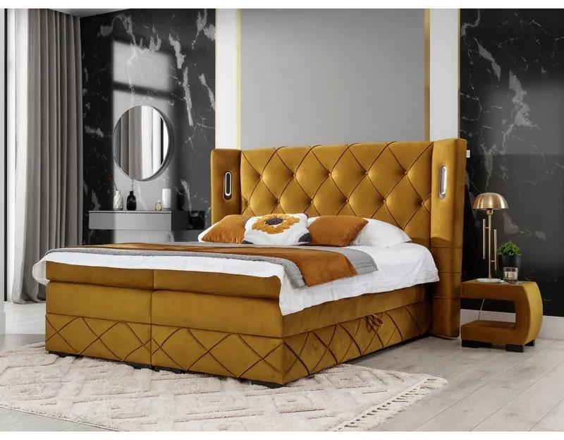 Kontinentální postel Banjul Lux, Rozměr postele: 120x200, Barva:: Kameleon 59