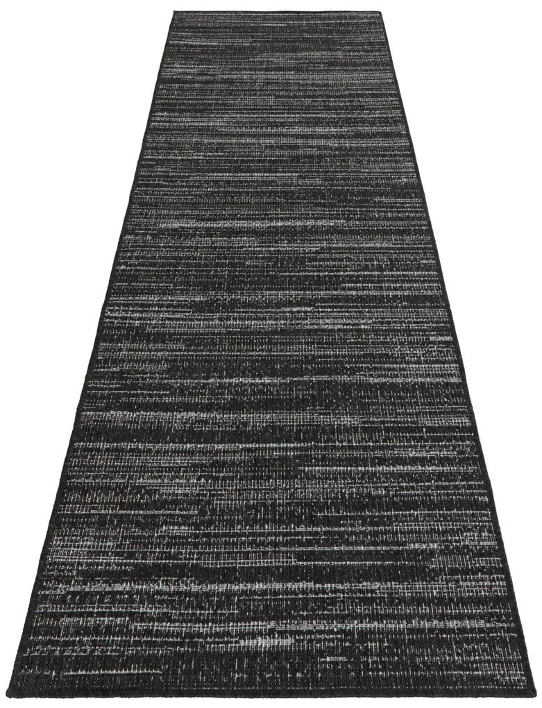 ELLE Decoration koberce AKCE: 80x150 cm Kusový koberec Gemini 105549 Night Silver z kolekce Elle – na ven i na doma - 80x150 cm