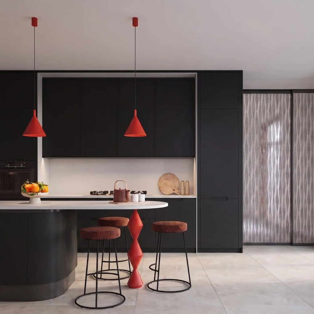 Sollux Lighting Závěsné svítidlo NOX 25 červené