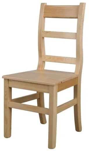 Dřevěná jídelní židle KT114, borovice (Barva dřeva: Přírodní (lakovaná))