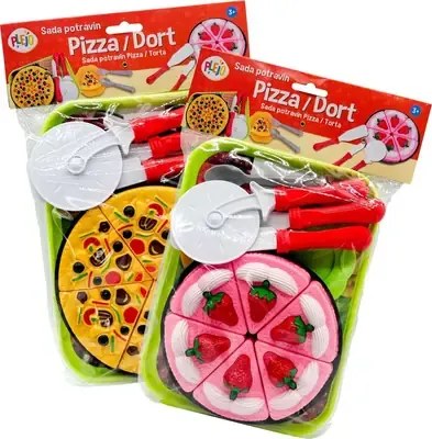 PLEJO Sada potravin pizza/dort / od 3 let