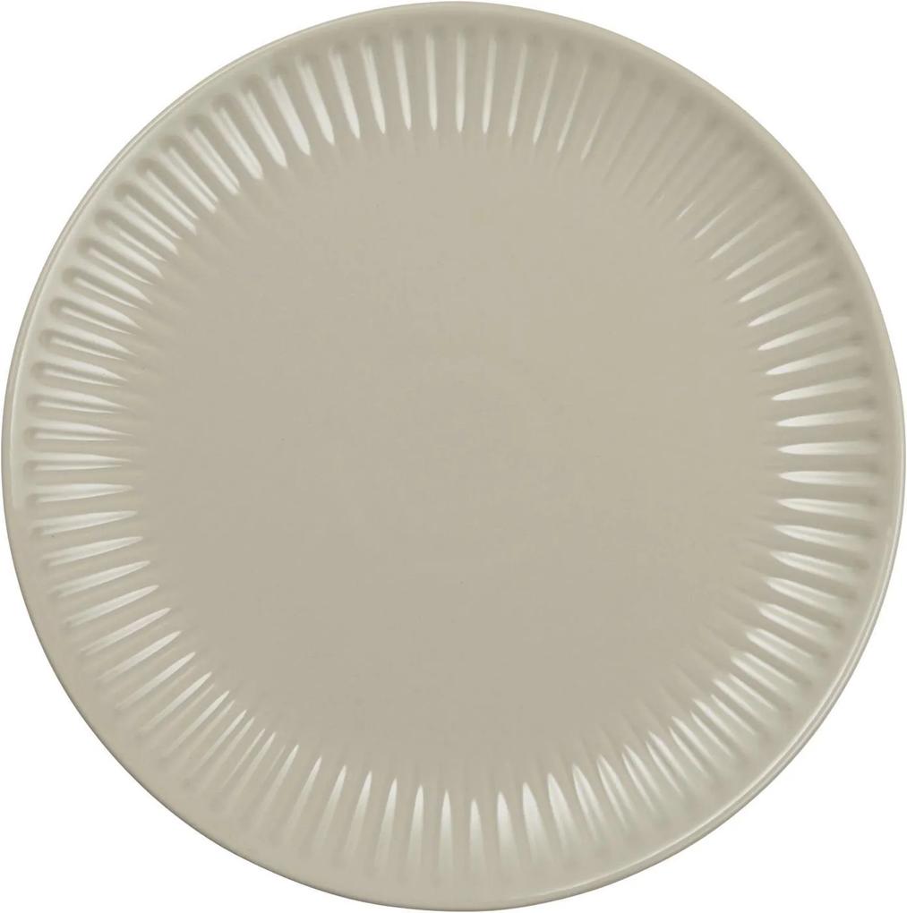 IB LAURSEN Obědový talíř Mynte Latte, béžová barva, keramika