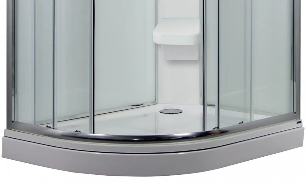 ARTTEC SIRIUS 120 x 90 cm - Sprchový box model 2 Strop čiré sklo pravá vanička PAN04521