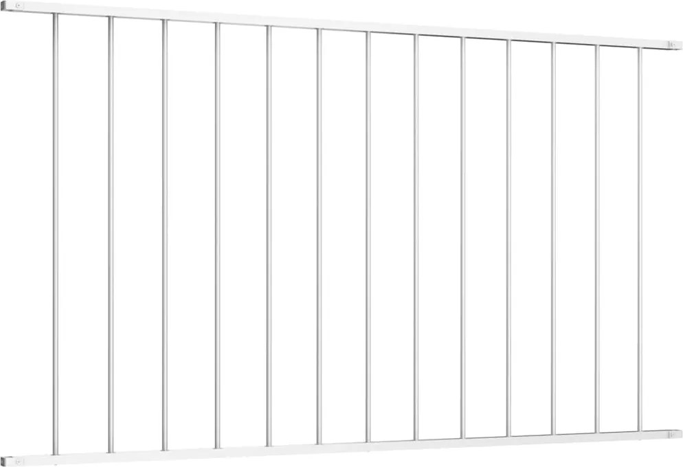 Plotový panel Woerden práškově lakovaná ocel 163x100 cm bílý 145225