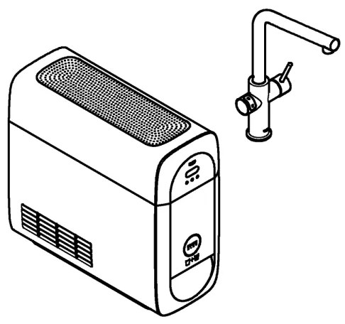 GROHE 31454001 - Dřezová baterie BLUE HOME L-výpusť lesklý chrom
