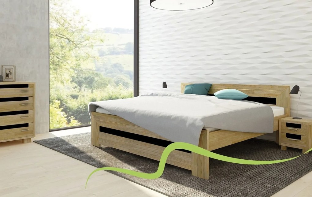 Texpol Dřevěná postel Salma 200x160 Olše