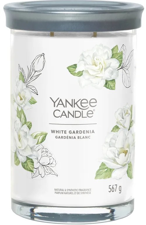 Yankee Candle – Signature Tumbler svíčka White Gardenia (Bílá gardénie) Velikost: velká 567 g