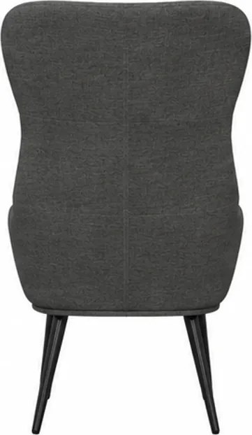 relaxační křeslo, odpočinkové, dřevo/kov/textil, 96x68x79 cm, nohy černé/tmavě šedá, Dekorino KR20260056