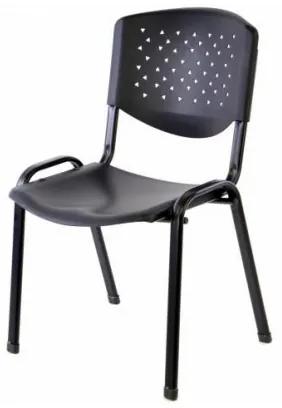 Stohovatelná plastová kancelářská židle - černá OEM D38259