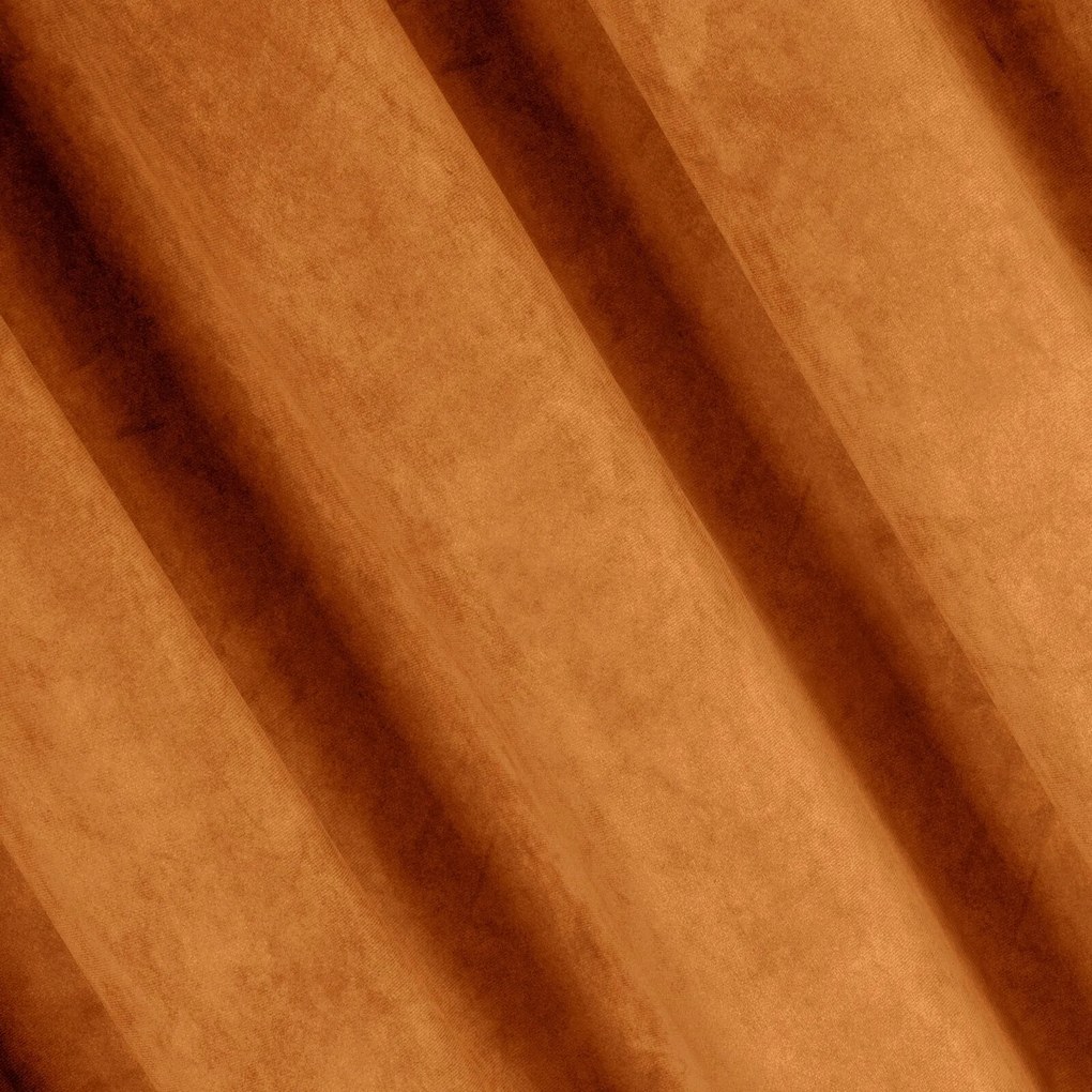 ZATEMŇOVACÍ ZÁVĚS NA KROUŽCÍCH RIA 140X250 CM ORANŽOVÁ