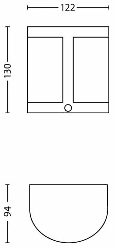 Philips 17316/47/16 - LED venkovní nástěnné svítidlo s čidlem PARROT 1xLED/3,5W IP44