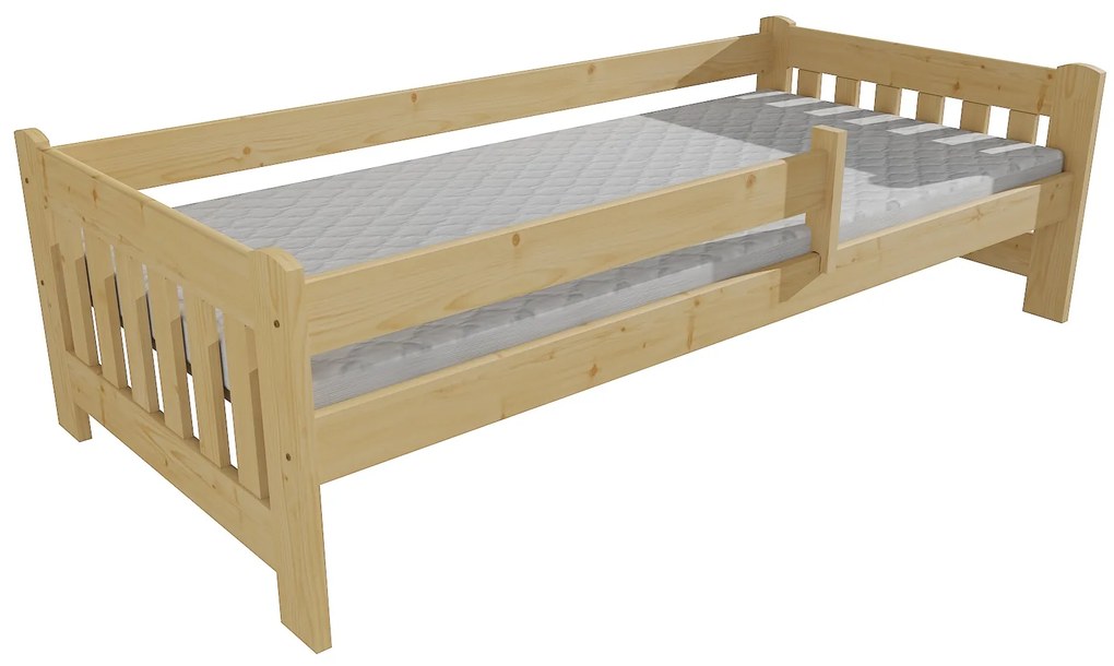 Vomaks Dětská postel DP 022 se zábranou Rozměr: 80 x 160 cm, Barva: barva růžová