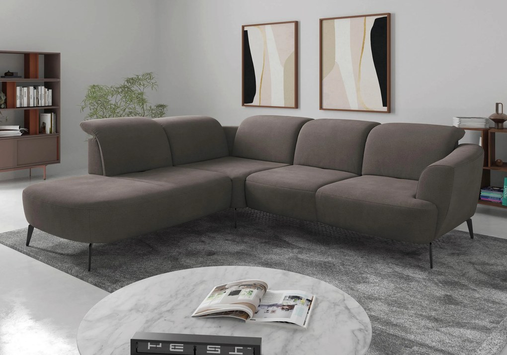 XXXLutz ROHOVÁ SEDAČKA, textil, jílová barva Sit & More - Sedací soupravy - 000144018590