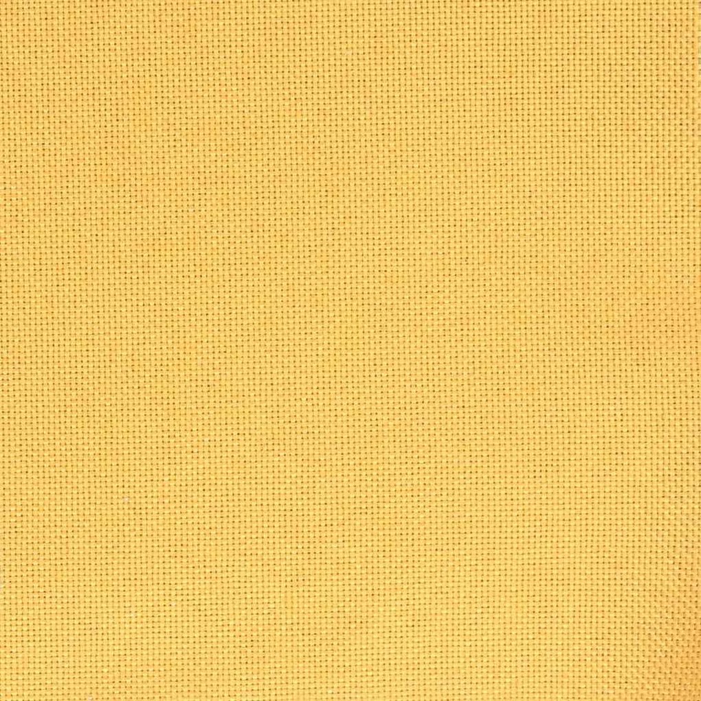 Otočná jídelní židle hořčicově žlutá textil 3087538