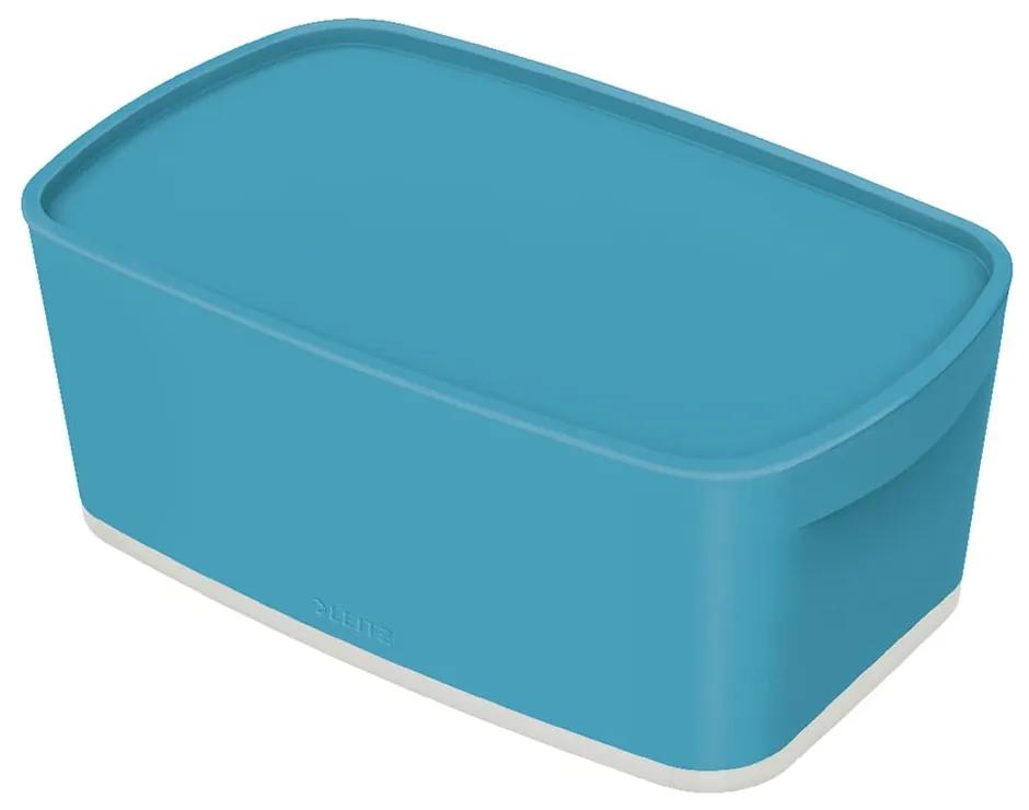Modrý přenosný box s víkem Leitz Cosy Mailorder, objem 5 l