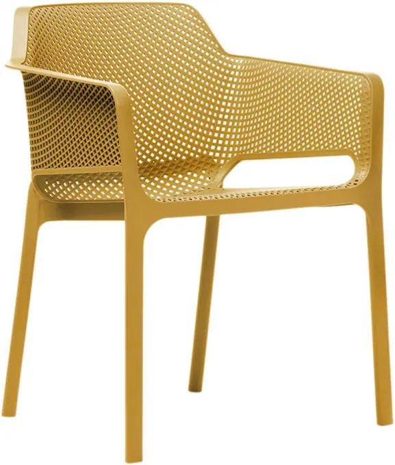 Zahradní židle Leo - žlutá