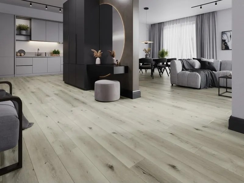 Mexen Silver Lake vinylové panely 1240 x 182 mm SPC 6,5 mm, podklad IXPE 1,5 mm, 4 V-spára, Dub - F1034-1240-182-505-4V1-01