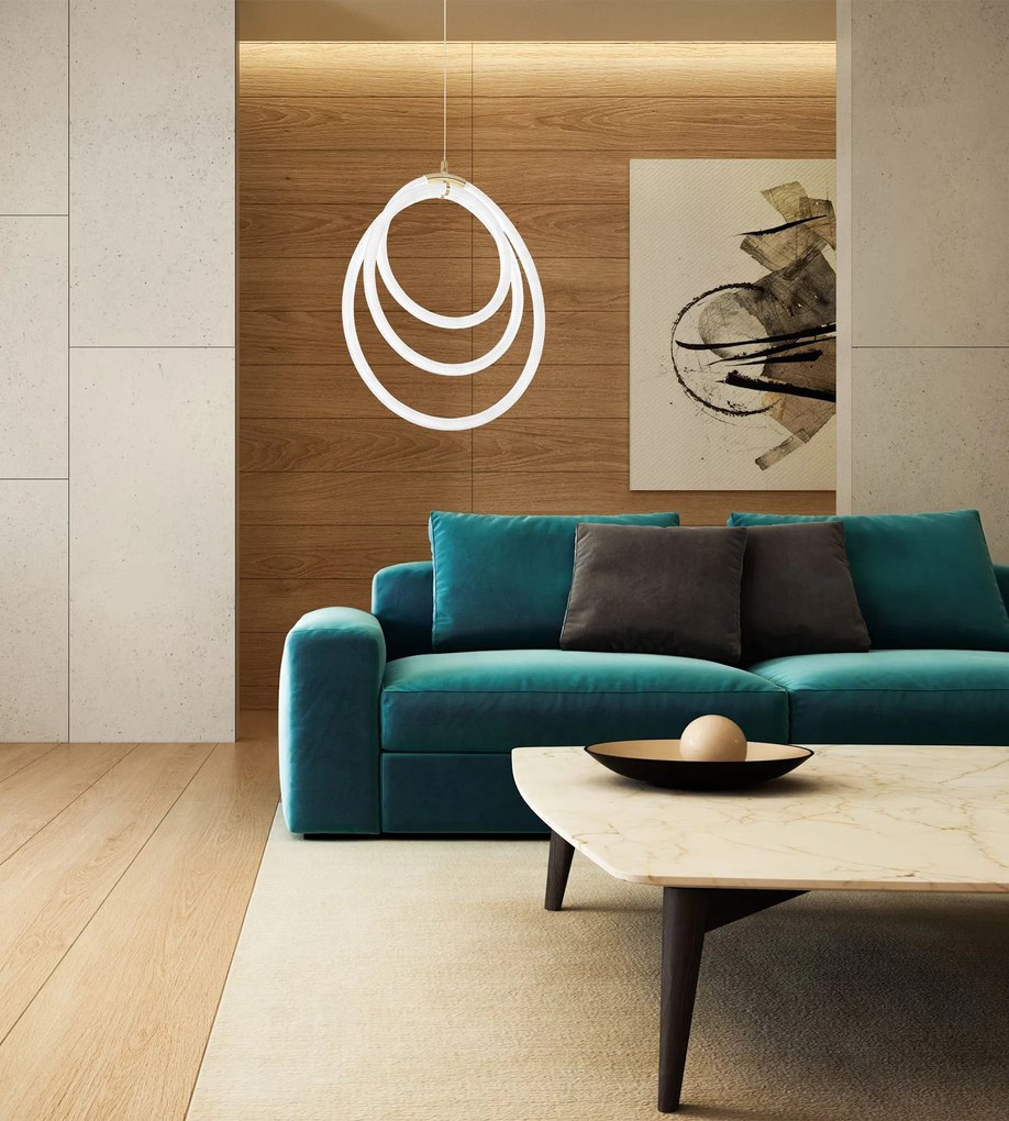 Toolight Designové LED osvětlení Circle G016-CP zlaté