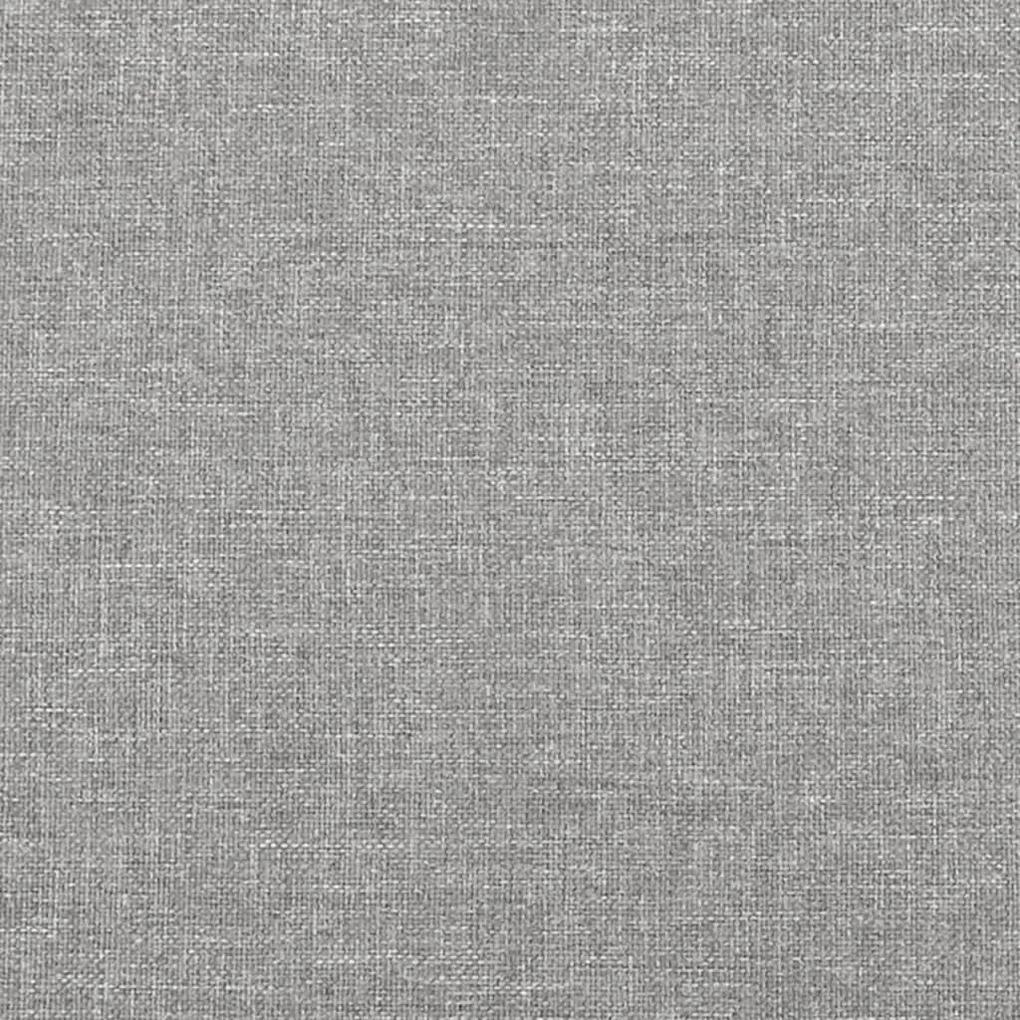 vidaXL Rám postele s čelem 100x200 cm textil [3124873] Barva: světle šedá