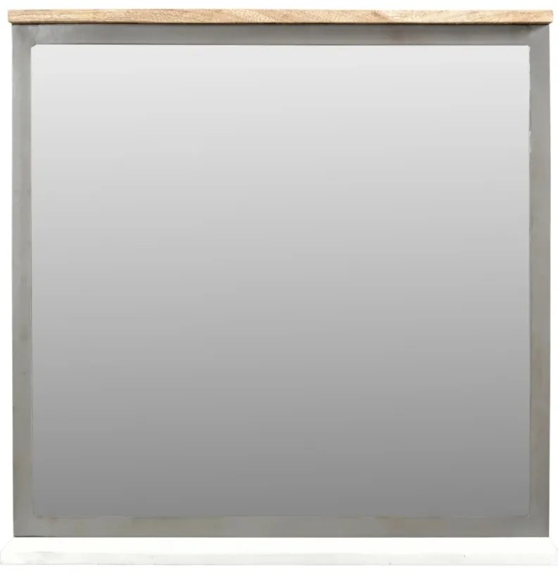 furniture-nabytek.cz - Masivní koupelnové zrcadlo Pineford, lakované, vícebarevné – 71×13×67 cm