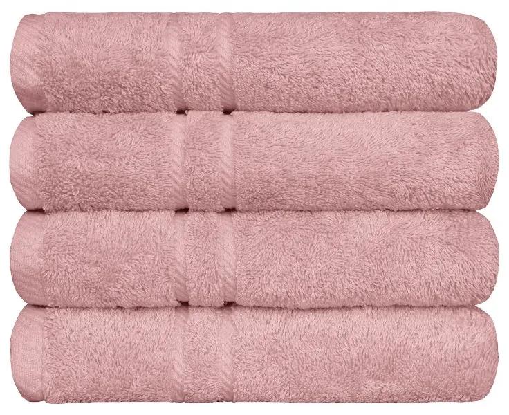 SCANquilt bavlněný ručník COTTONA světle růžová ručník 50 x 100 cm