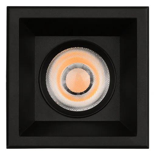 ACB Iluminacion Zapuštěné LED bodové svítidlo MOVE, š. 64 mm, 5W, CRI90 Barva: Černá, Teplota světla: 2700K - extra teplá bílá, Stmívání: DALI/PUSH