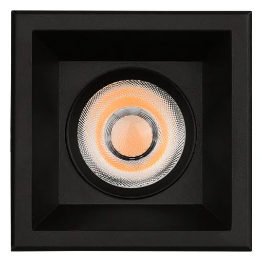 ACB Iluminacion Zapuštěné LED bodové svítidlo MOVE, š. 64 mm, 5W, CRI90 Barva: Černá, Teplota světla: 3000K - teplá bílá, Stmívání: DALI/PUSH