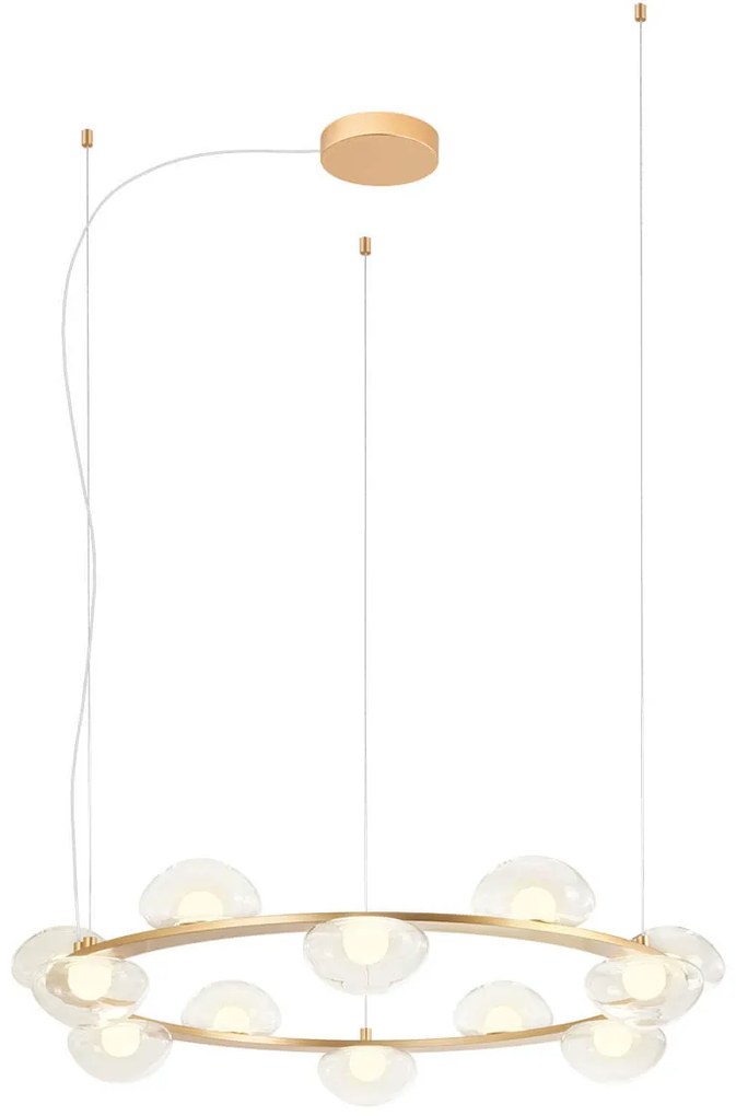 Světla a lustry REDO GROUP Designové LED zlaté světlo Redo SINCLAIR 01-3251/Ø 80 cm