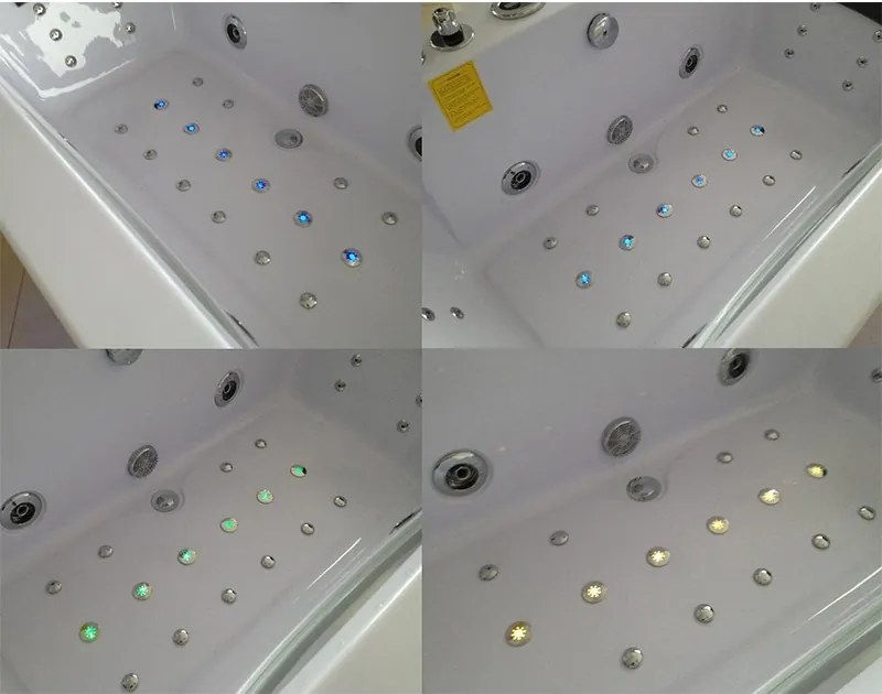 BPS-koupelny Hydromasážní vířivá vana Levante 659 180x90 s ohřevem vody