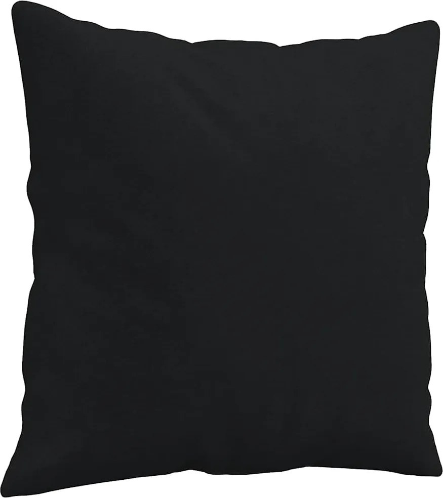 2místná pohovka s polštáři černá 120 cm tkanina z mikrovlákna 3200968