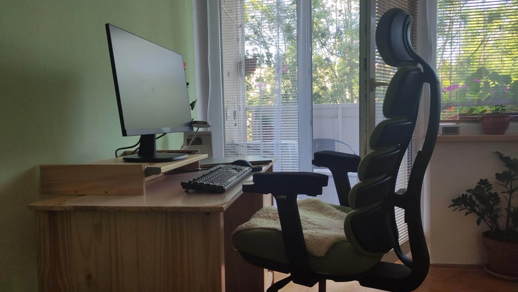 MERCURY Ergonomická kancelářská židle WORKEASE - zelená látka