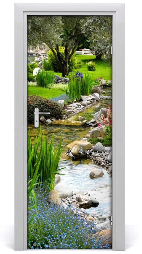 Fototapeta na dveře asijská zahrada 95x205 cm