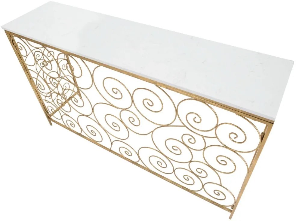 Designová konzole Bellachay 140 cm zlatá