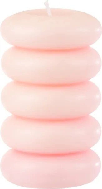 Sloupová svíčka MACARON 11,5 cm růžová