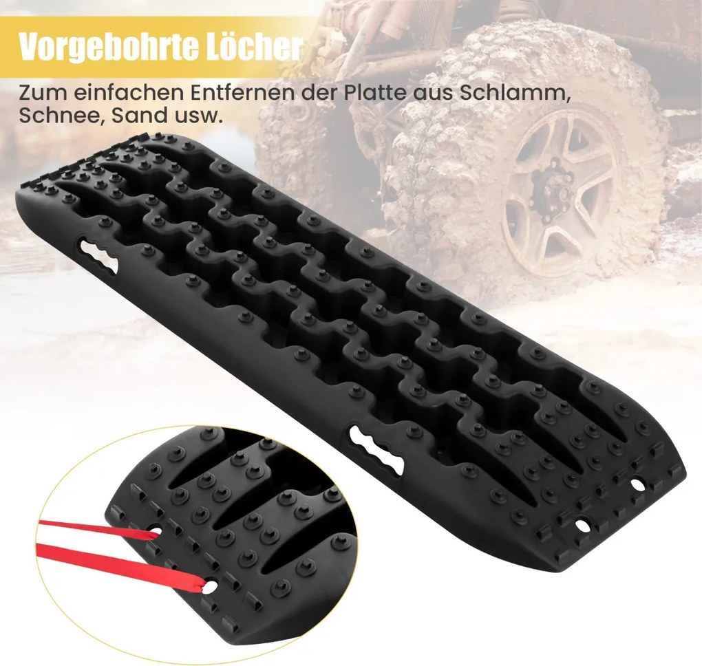Costway Sand sheets off-road 2 kusy trakční pomocný žebřík pneumatik