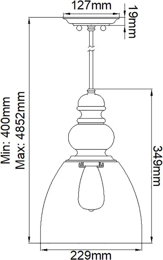 Elstead MATRIMONIO-1P retro světlo nad stůl 1x E27 starý zinek a dřevo