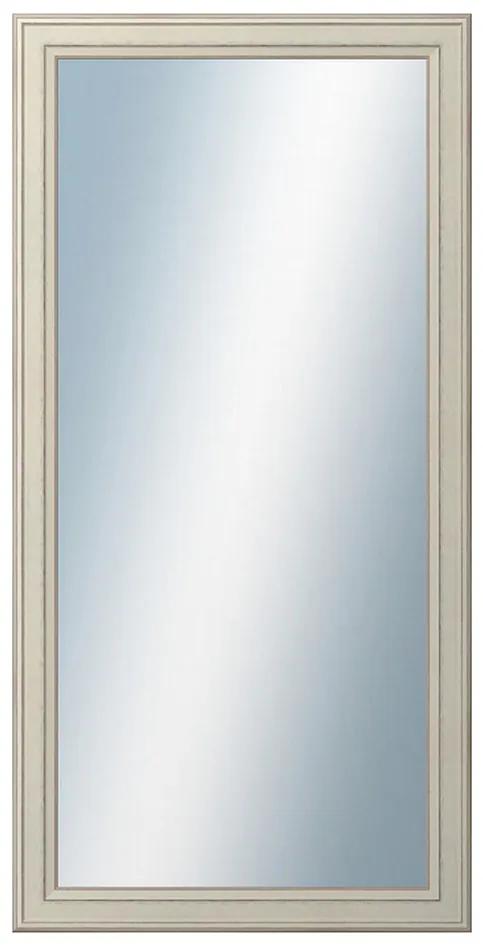 DANTIK - Zarámované zrcadlo - rozměr s rámem cca 50x100 cm z lišty STEP bílá (3018)