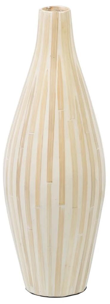 Váza 18 x 18 x 52 cm Béžový Bambus