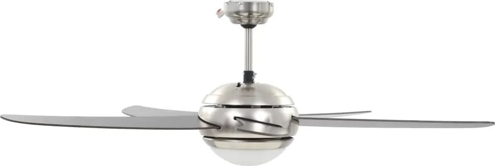 vidaXL Ozdobný stropní ventilátor se světlem 128 cm [50538] Barva: Hnědá