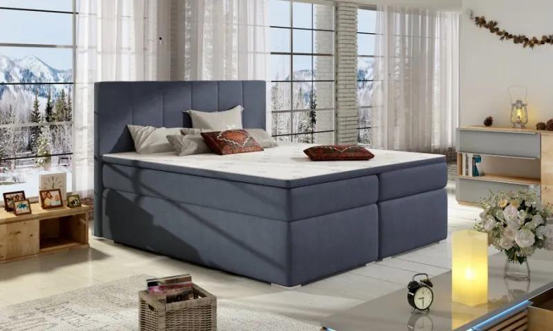 Moderní boxspringová postel Lilien 160 x 200 s úložným prostorem 09