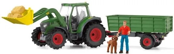 Set figurek a příslušenství schleich traktor s přívěsem 42608