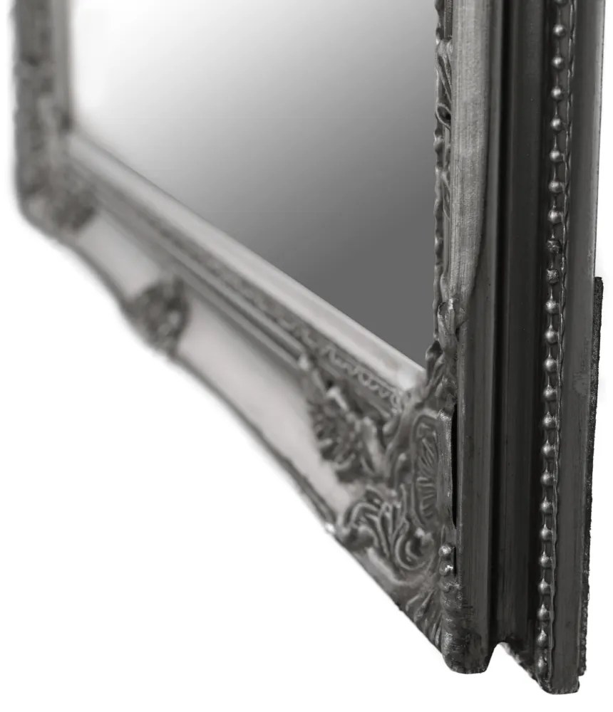 Kondela Zrcadlo, stříbrný dřevěný rám, MALKIA TYP 6