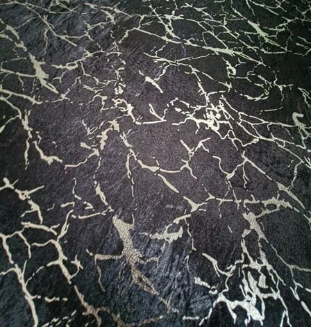 HU Černo-stříbrný moderní koberec Parys Černé stříbro Rozměr: 50x80 cm