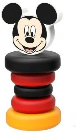 Dřevěné chrastítko Disney, Mickey Mouse, 5 x 5 x 12 cm