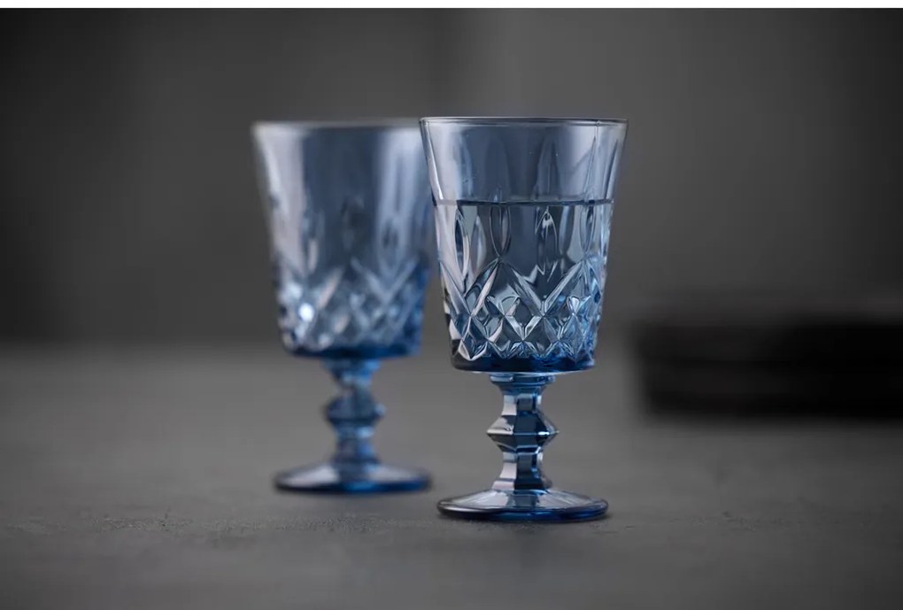 Lyngby Glas Sklenice na víno Sorrento 29 cl (4 ks) Blue